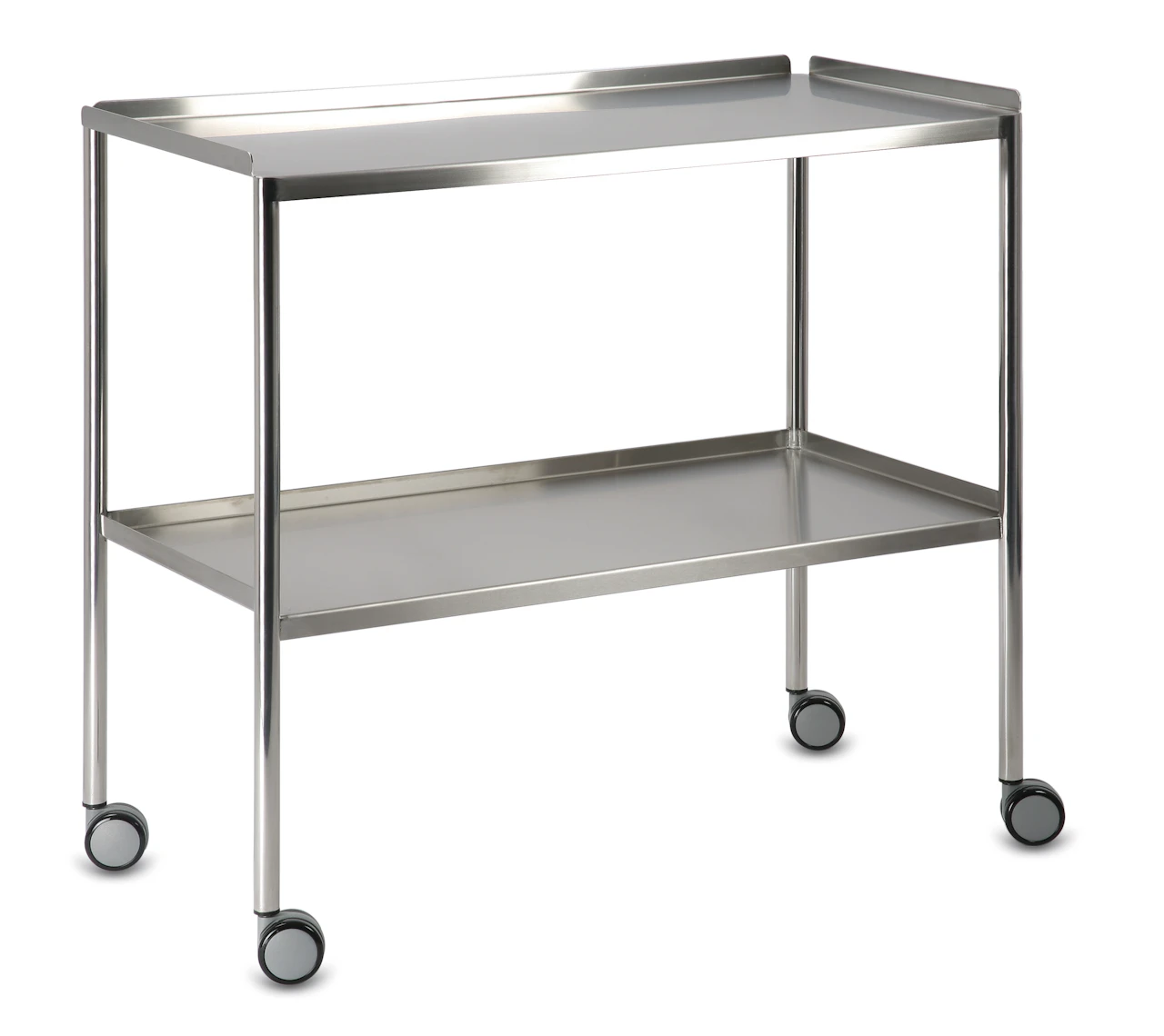 Dressing Trolley - W900 x D450 x H850mm - Fixed Upturned Shelves ...